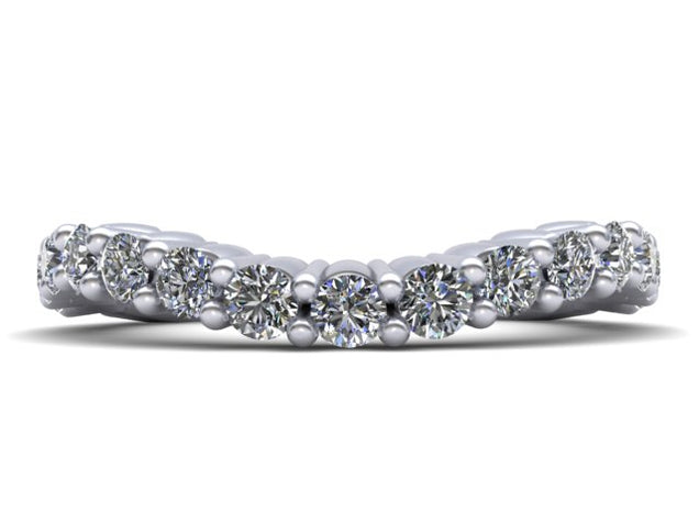Shared Prong Setting Diamond Eternity - Bostonian Designer Jewelry ...