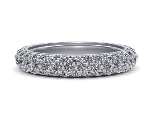 Shared Prong Setting Diamond Eternity - Bostonian Designer Jewelry ...