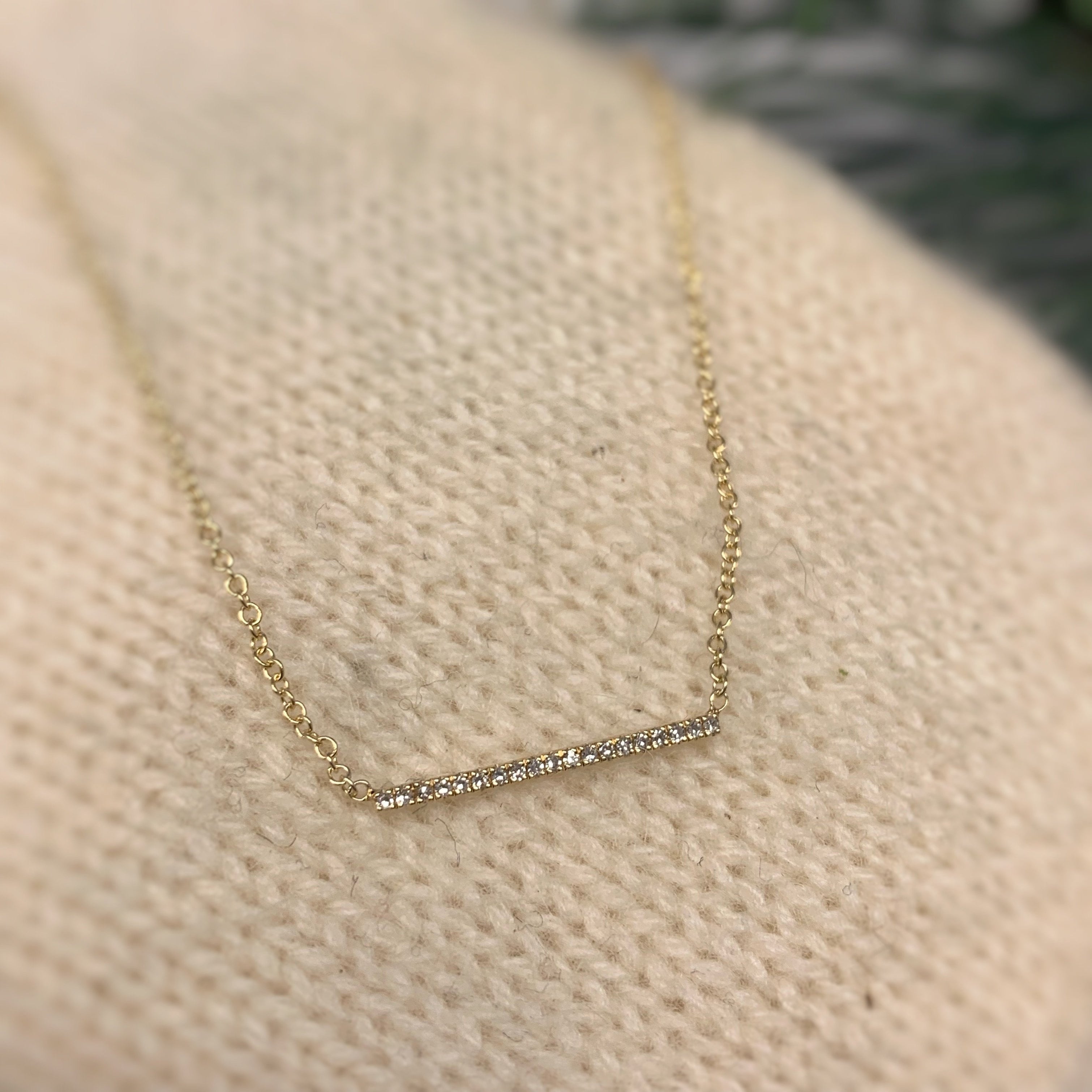 Diamond Bar Necklace – Bostonian Jewelers