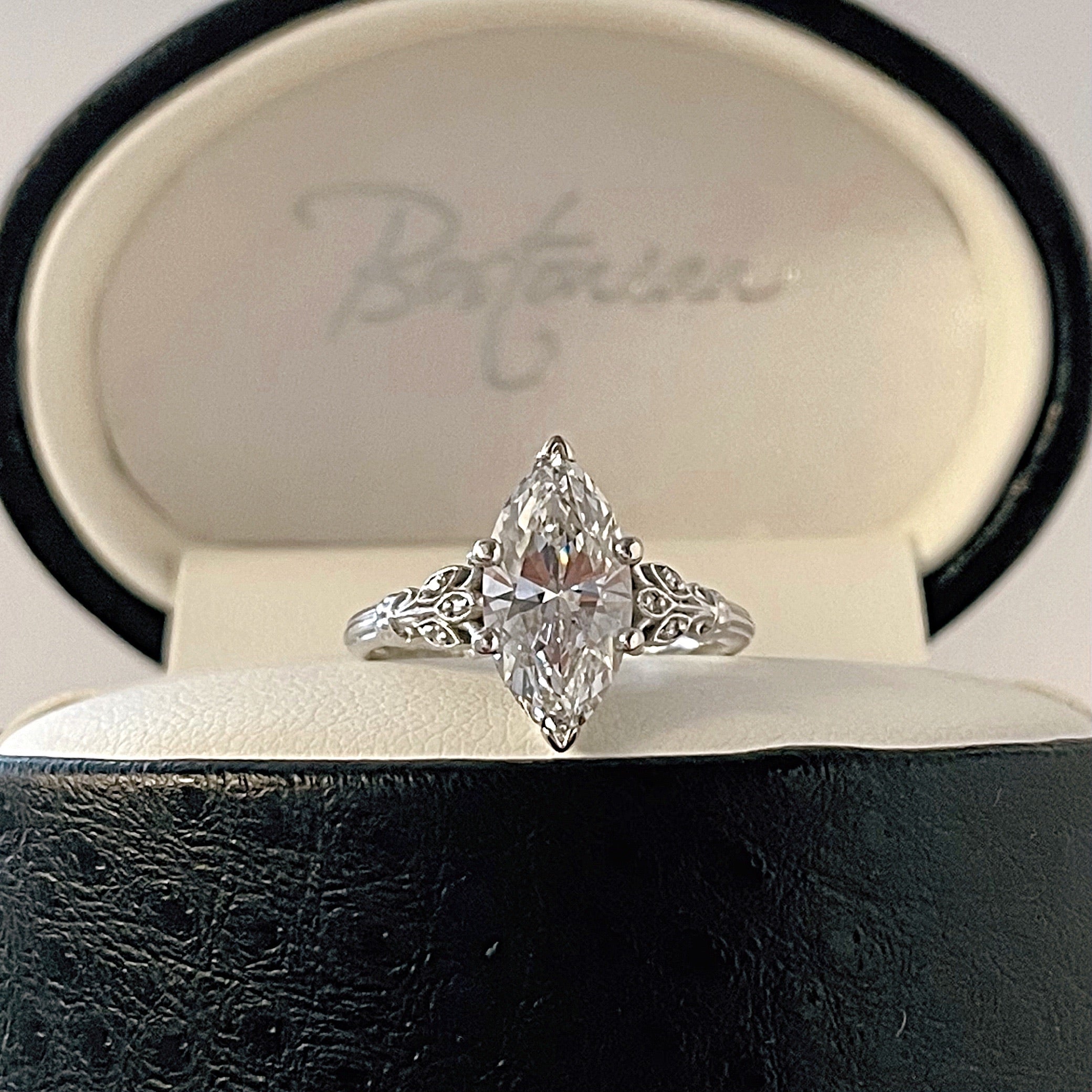 Art Nouveau Engagement Ring - Custom Design - Bostonian Designer ...