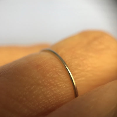 Slim Delicate Thin Band - Wedding Ring - Bostonian Jewelers